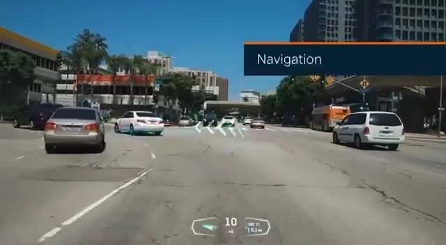 😎Компания Envisics показала, как в будущем будет выглядеть вождение.