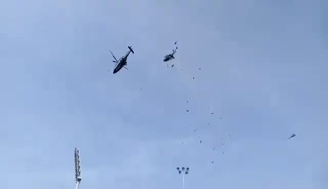 Еще одно видео столкновения вертолетов AgustaWestland AW139 (бортовой ...